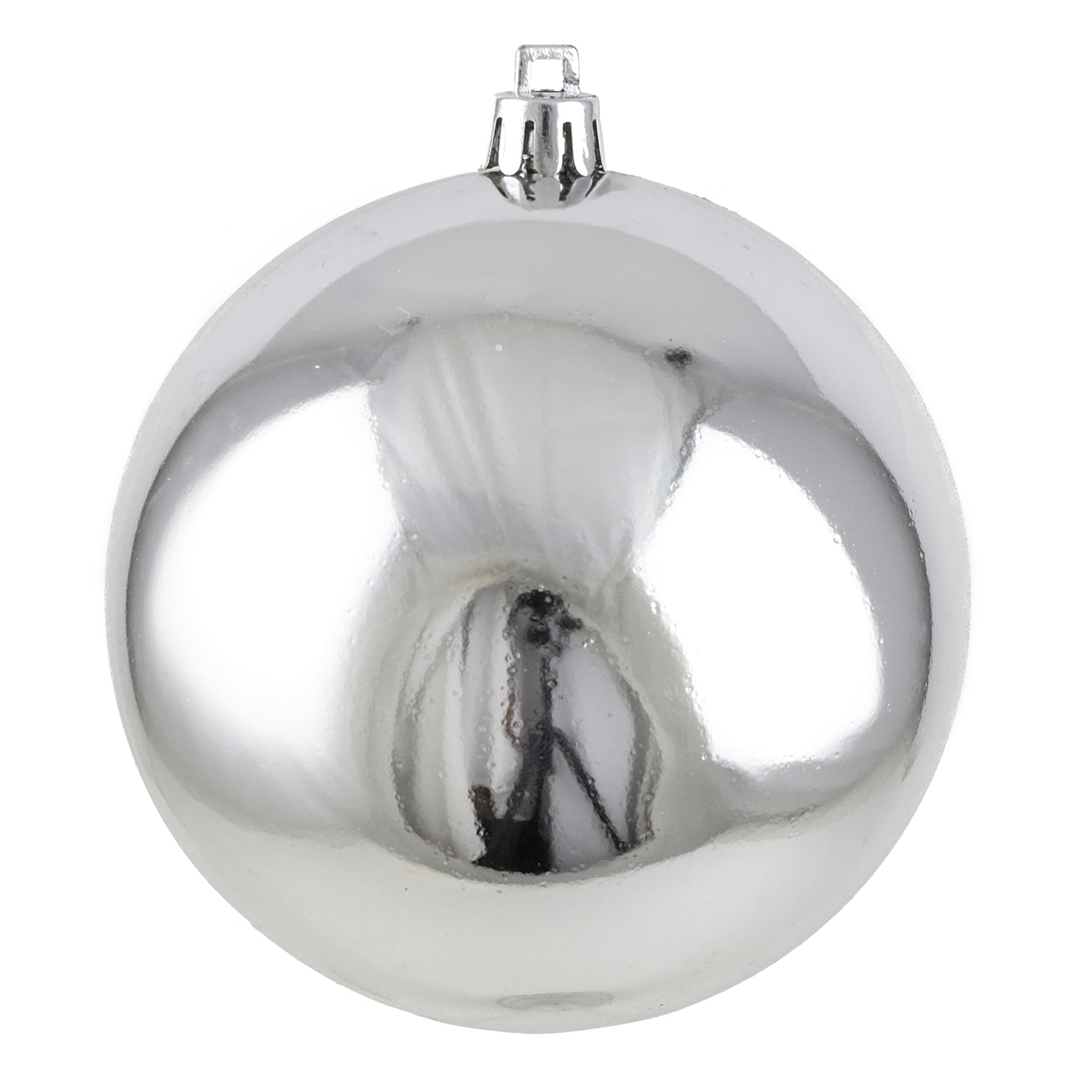 BALL 90MM SHINY SILVER - Christmas Forever