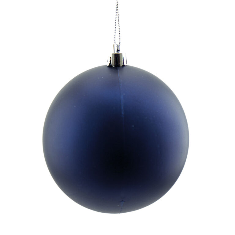 BALL 90MM MATTE NAVY BLUE - Christmas Forever