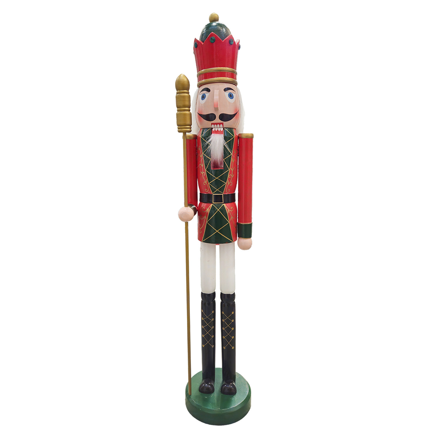 NUTCRACKER WOODEN STANDING 60" RED - Christmas Forever