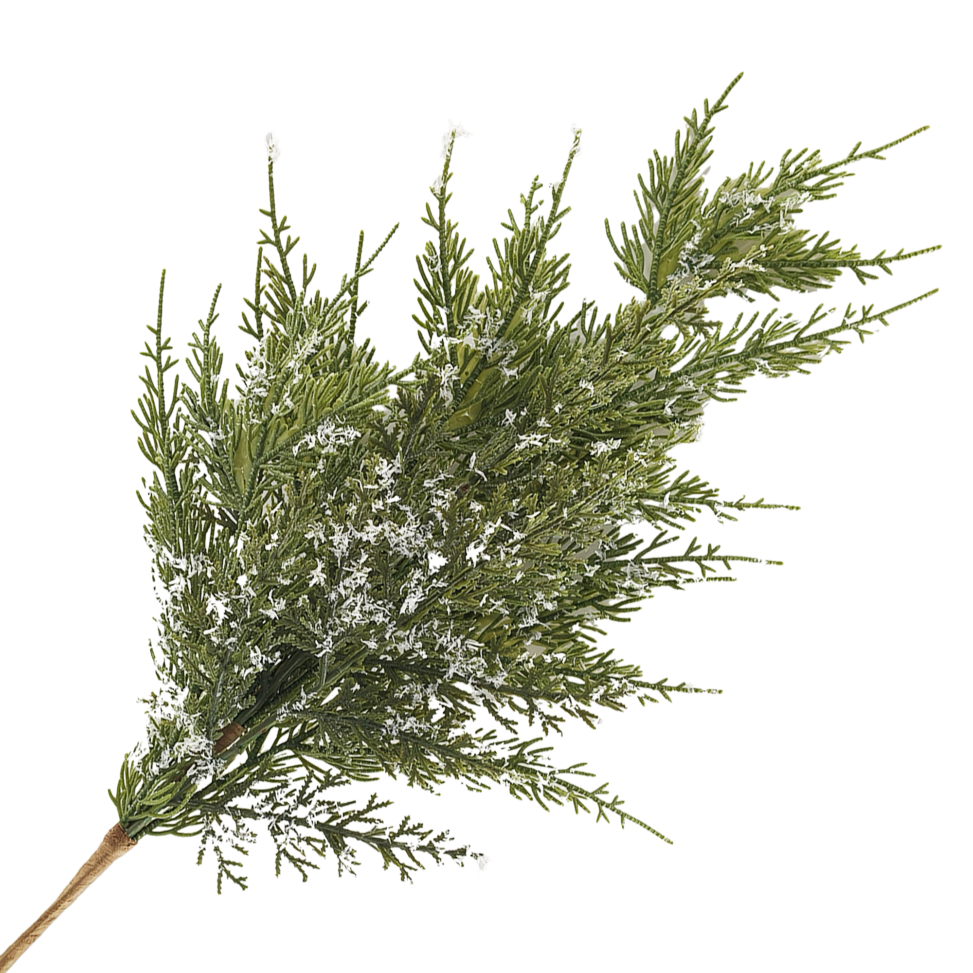 SPRAY CEDAR GREEN 18" SNOW-FROSTED - Christmas Forever